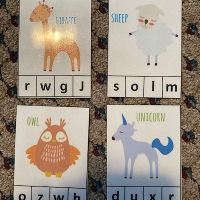 Animal Matching Puzzle Printable, Busy Binder, Montessori Homeschool ...