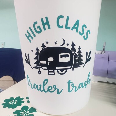 High Class Trailer Trash, Camping Svg, Camper Svg, Campfire Svg, Camp ...