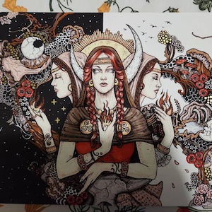 Hel Hand Signed Print Norse Gods Collection - Etsy