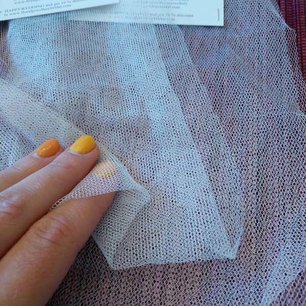 Soft English Tulle Swatches: Veil Fabric Samples - Etsy