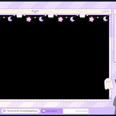 Twitch Overlay Webcam Stream Border, Retro Windows, Kawaii Cute, Pink ...