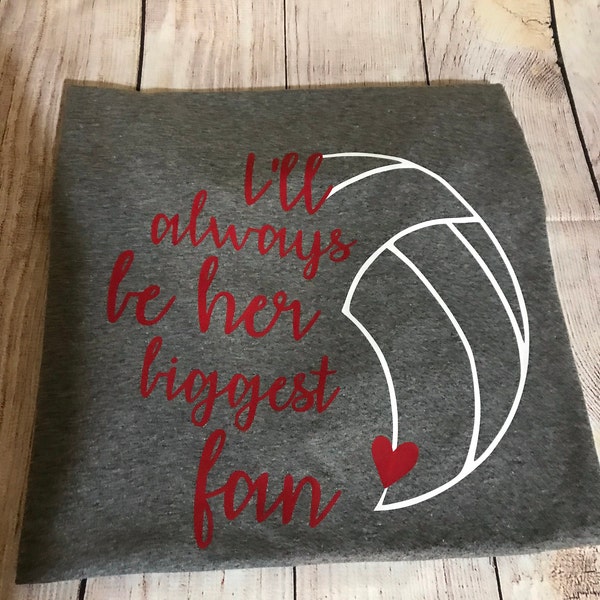 I'll Always Be Her Biggest Fan Volleyball Mom Svg - Sports Cut File ...
