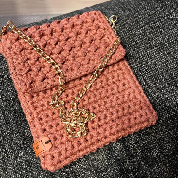 Crochet Pattern Stary Cell Phone Bag English Tutorial Mobile Purse ...