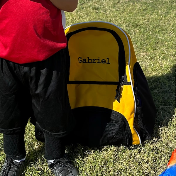 Personalized Soccer Backpack, Equipment Bag, Soccer Ball Bag, Sports ...