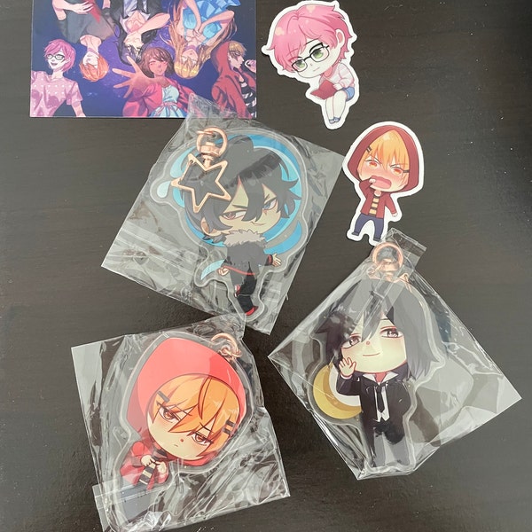 Heart Fragment Chibi Keychaina | Double-sided 3 Inches Acrylic Charms ...