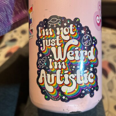 Arms T-rexin Sticker Neurodivergent Autistic Pride Waterproof Vinyl ...