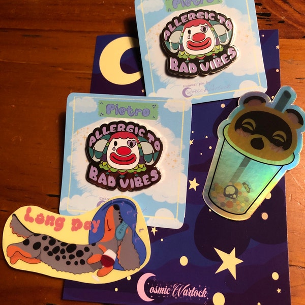 Slay Daggers Rose Gold Glitter Enamel Pin Large Fantasy D&D Meme Girly ...