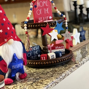 Black and White Farmhouse Tiered Tray Decor Set//farmhouse Decor// Rae ...