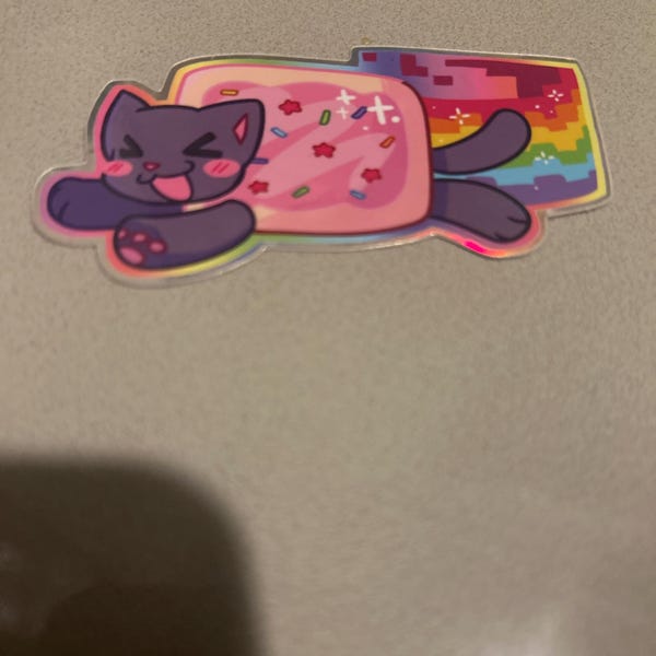 Nyan Cat! | 3.5 X 1.8 In. Holographic Vinyl Sticker - Etsy