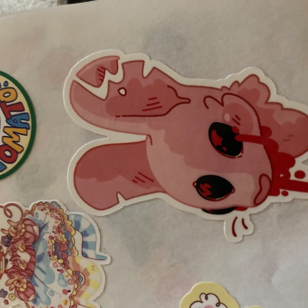 Dripping Gore Animal Stickers - Etsy