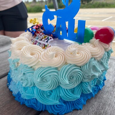 Male Zipline Cake Topper, Zipline, Adventure, Treetops, Sports ...