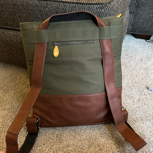 Crossbody Tote & Backpack, Backpack Purse, Eco Friendly Gift for Her ...