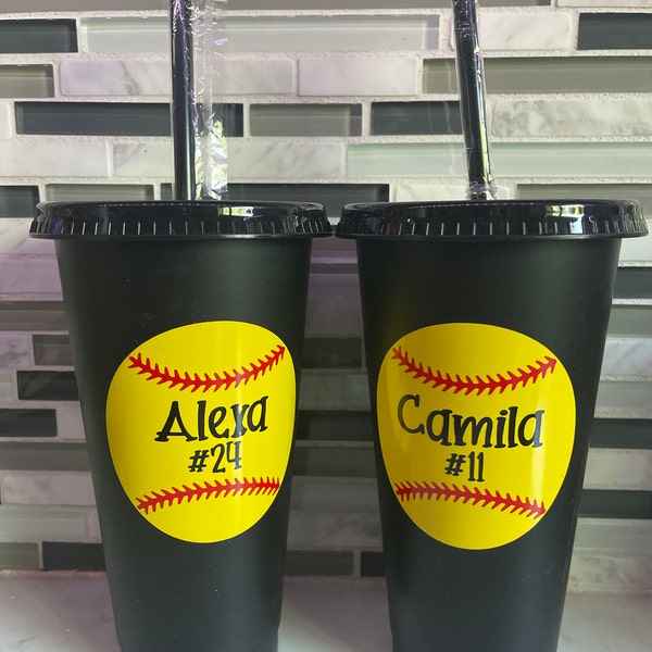 Personalized Softball Decal * Vinyl Softball Decal * Softball Sticker ...