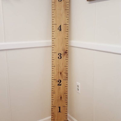 DIY Growth Chart Ruler Vinyl Decal Kit Double Sided Style Large s - Etsy