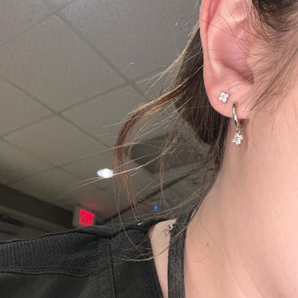 Gold Plated Earring Stack, Silver Earring Stack, Sterling Silver ...