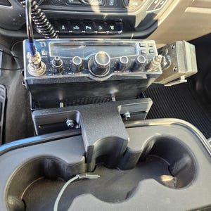 Adjustable Cup Holder Radio Mount Clamping Mount Works With CB, Ham ...