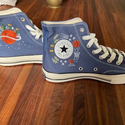 Embroidered Converse/mushroom Converse/embroidered Sneakers Mushroom ...