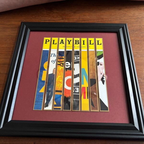 Custom Broadway Playbill Framed Art Collage - Personalize It! - Etsy