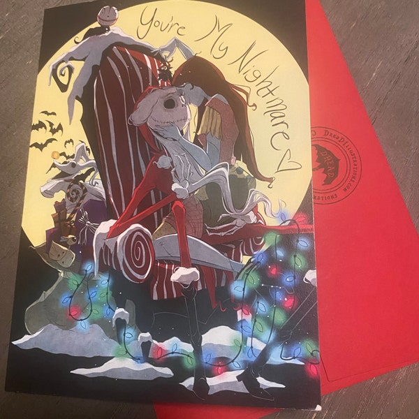 Dark Humor / Card / Nightmare Before Christmas / Spooky / Greeting ...