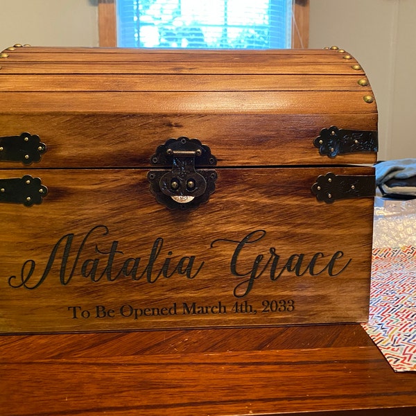 Baby Time Capsule Box, First Birthday Time Capsule Ideas, Sentimental ...