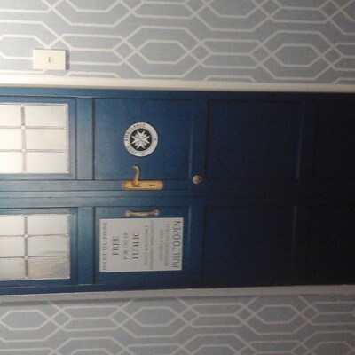 Tardis Door Wrap, Tardis Door Cover, Policebox Door Wrap, Tardis Decal ...