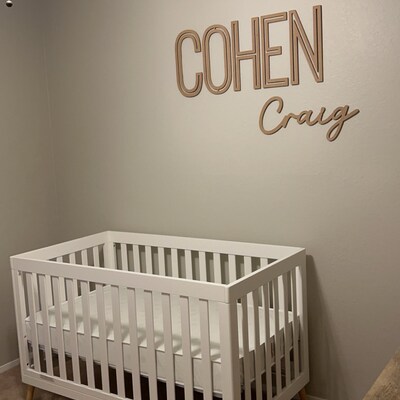 Customized Baby Name Sign, 12-36 Inch, Baby Shower, Round Plaque ...