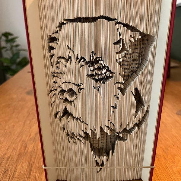 Pattern Only - World Map - Cut and Fold - Book Folding Art Bookish ...