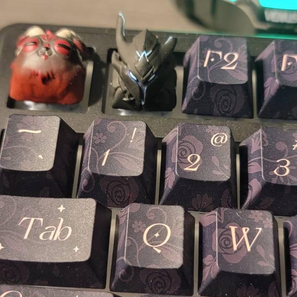Anime Keycaps - Hand Painted, Cute Keycap Designs, Cherry MX - Etsy