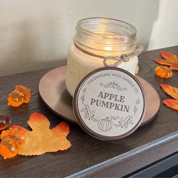 Fall Candle / Pure Soy / Autumn Candle / Fall Decor / Container Candle ...