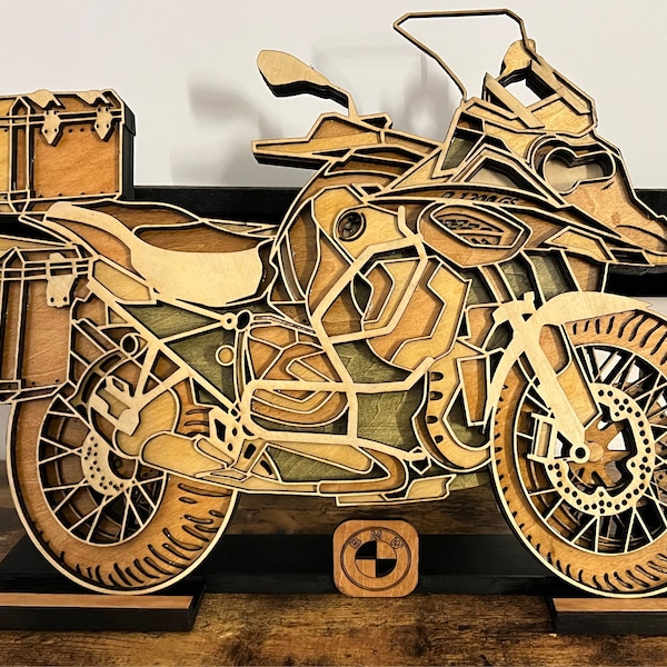 MOTORCYCLE Laser Cutting Wall Art Laser Cut File and Dxf Cnc, Moto Svg ...