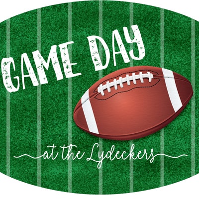 Game Day Football, Tailgate, Superbowl Party Personalized Platter - Etsy