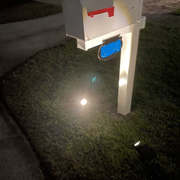 Hanging Reflective Mailbox Post Sign, Ariel Font, up to 5 Numbers, FREE ...