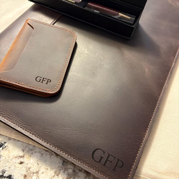 Classy Leather Checkbook Cover for Executives, Business Owners, Gift ...