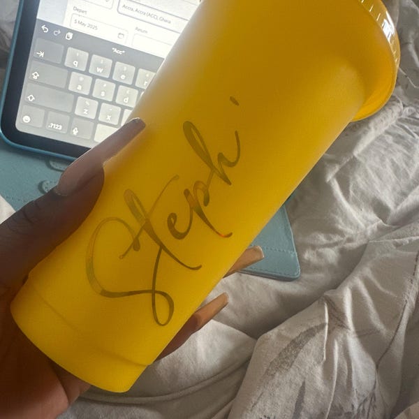 Personalised Name Cold Cup 24oz | Starbucks Cup With Lid and Straw ...