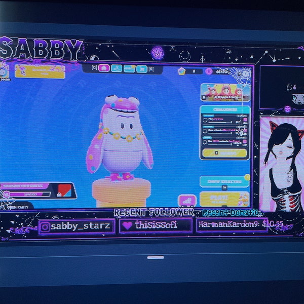 Pastel Goth Spooky TV Twitch Overlay | Twitch Intermission Overlay ...