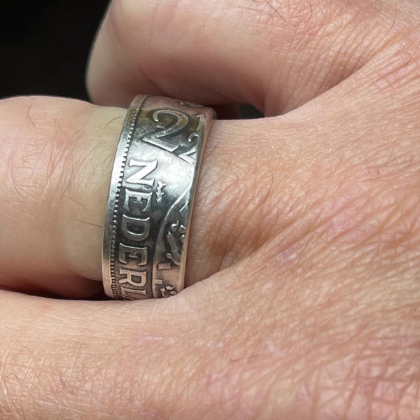 German Empire Coin Ring Made of Silver One Mark Coin - Deutschland ...