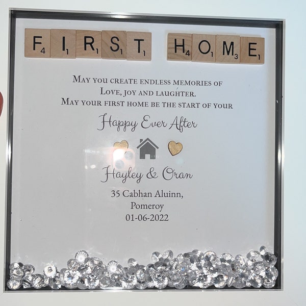 Personalised New Home First Home Gift. New Home Frame. First Home Frame ...