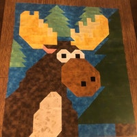 Moose Quilt Pattern PDF Instant Download Multiples Sizes for - Etsy Canada