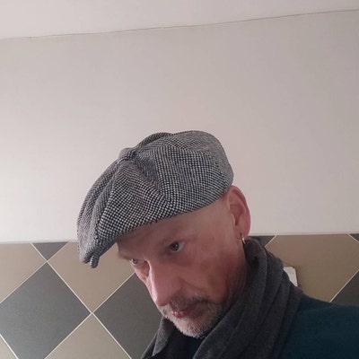 Personalized Winter 8 Panels Cap, Peaky Blinders Hat, Men Newsboy Cap ...