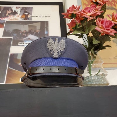 Vintage Denmark Danish European Police Services Officer Hat Helmet Cap ...