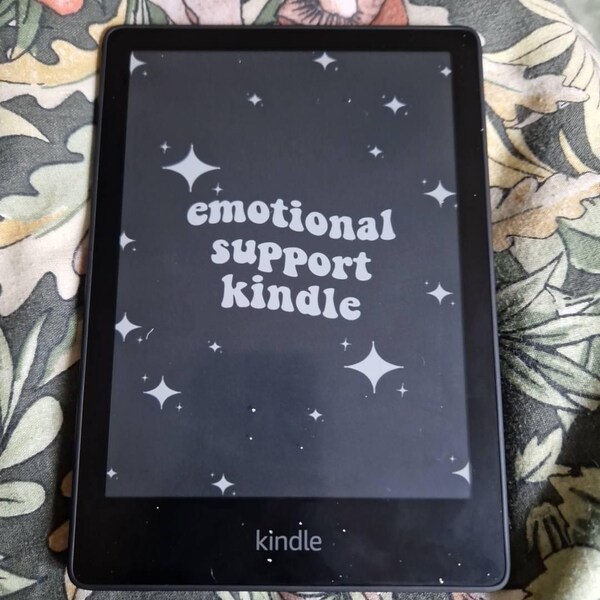 Kindle Lock Screen: Emotional Support Kindle With Stars, Kindle ...