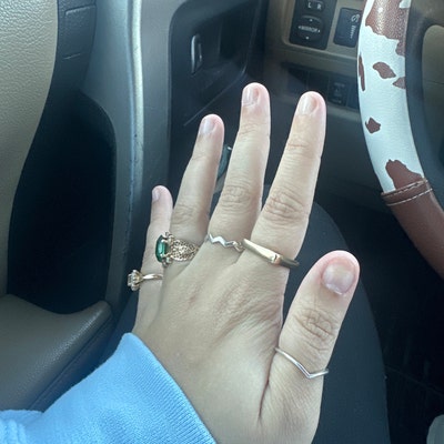 18k Gold Filled Hallowed Star and Attached Heart Engraved Pattern ...