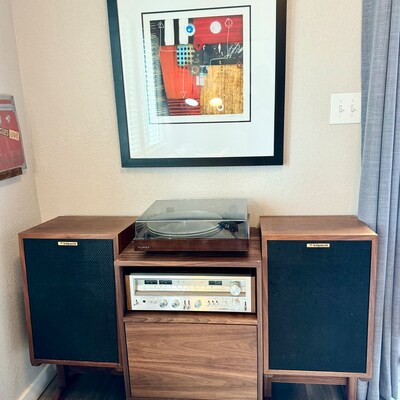 Customizable Record Storage Console / Record Stand / Solid Hardwood - Etsy
