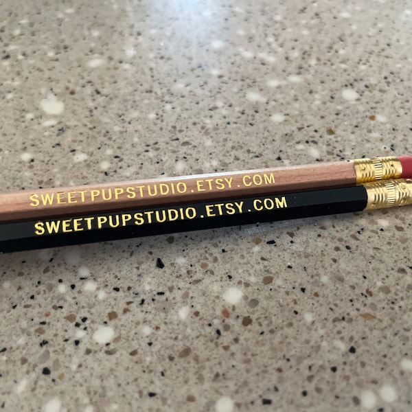 Pink Custom Pencils - 10 Personalized Pencils, Name Pencils, Customized ...