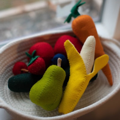 Wool Felt Valentine Cookie Sustainable 100% Wool Felt Wool Food Toy ...