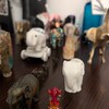 Glass Dog With Big Ears Figurine Dog Animals Glass Artglass Doll House ...