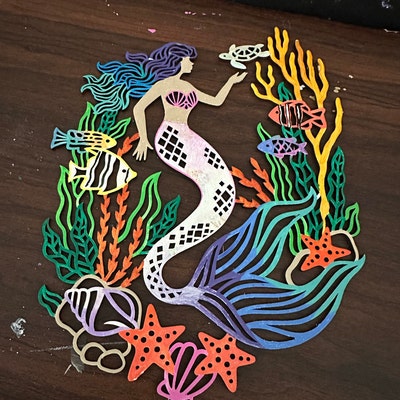 Swimming Mermaid Svg Cutting File for Cricut and Silhouette, Mermaid ...