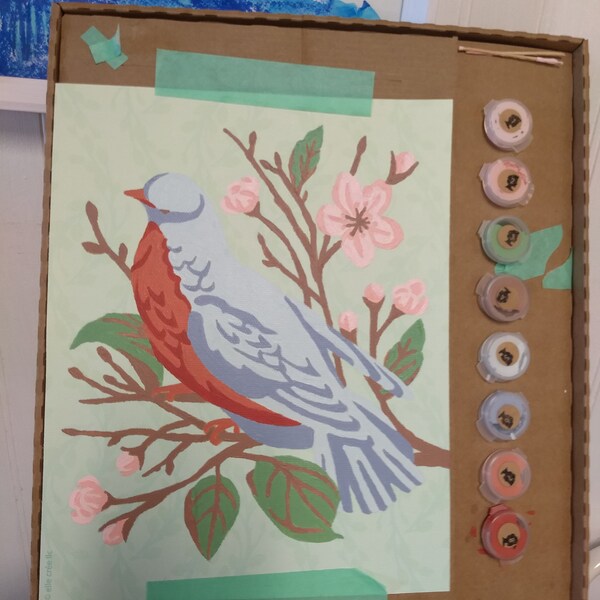 Oleander Hawk Moth Paint-by-number Kit - Etsy