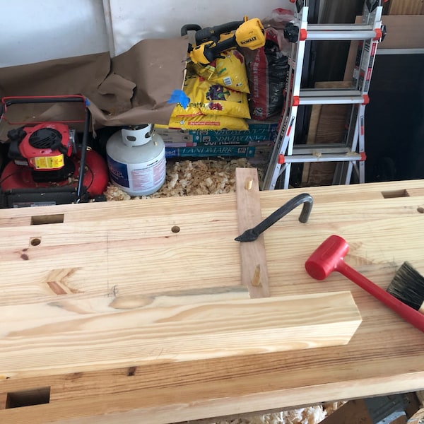 Simple Workbench Holdfast, 3/4" or 1" Hole. Hand Forged by Black Bear ...