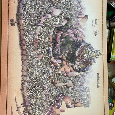 LABYRINTH Movie Map Original Illustration - Etsy